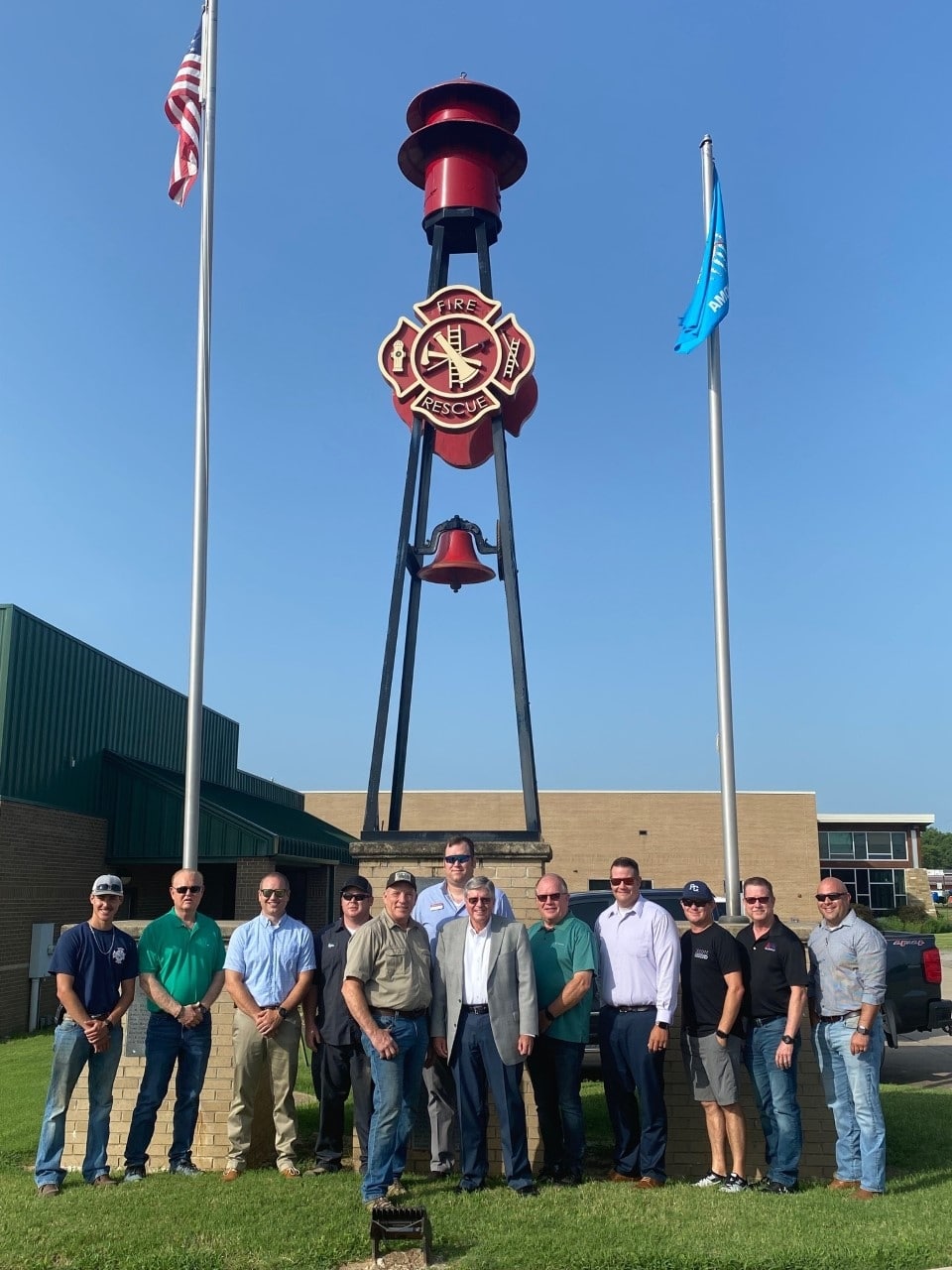 The Community State Banks helps fund "Fire Bell" for Poteau Fire ...